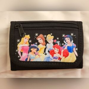 Disney | Accessories | Disney Princess Wallet For Girls Black | Poshmark